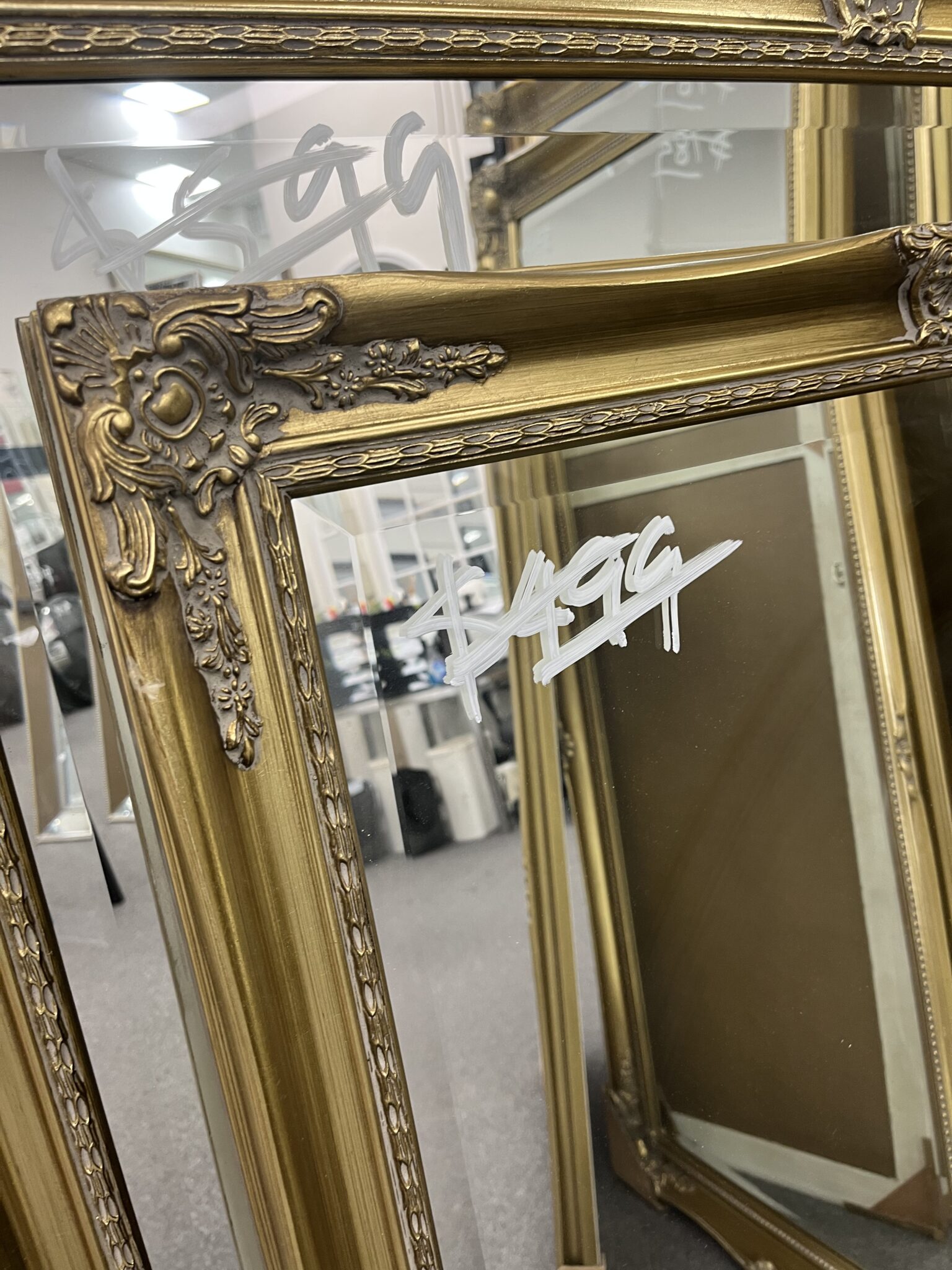 392 Gold Ornate Mirror – Decomirrors