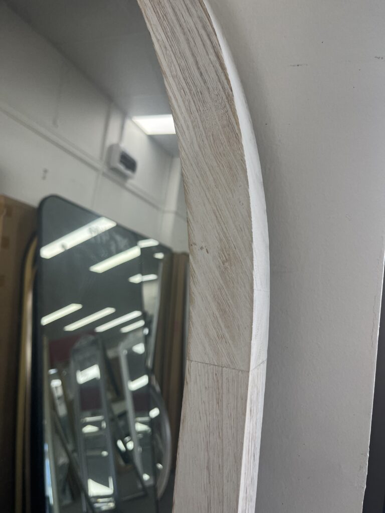 Angelina Brushed Wood Arch Mirror – Decomirrors